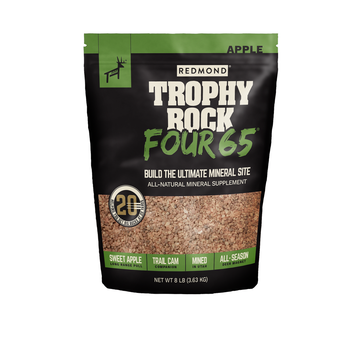 Trophy Rock Apple Four65® – Granular Apple Deer Minerals – Redmond Hunt
